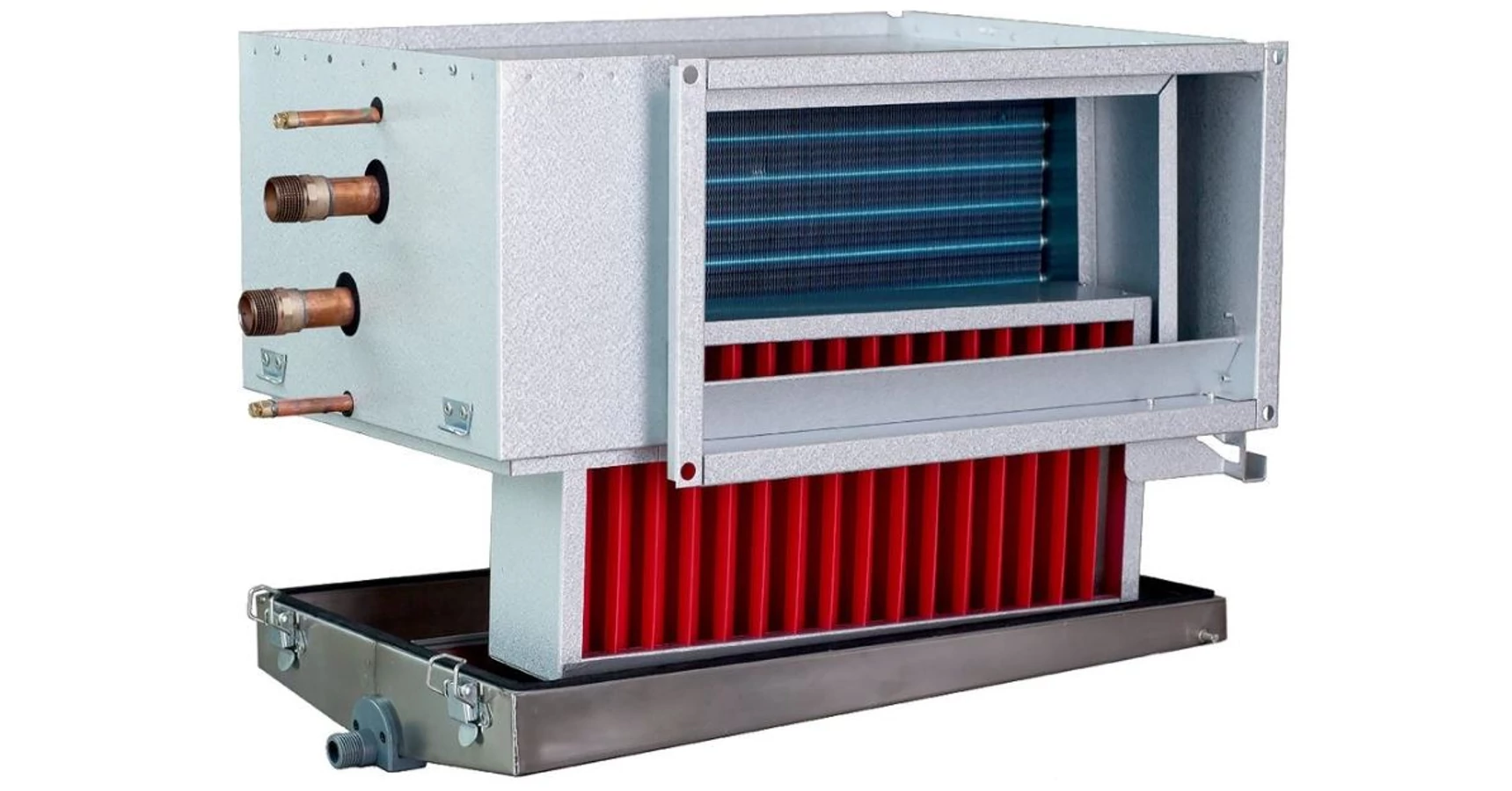 PGK 60-30-3-2,0 négyzet alakú hidegvizes hűtőkalorifer - Ventpro Kft